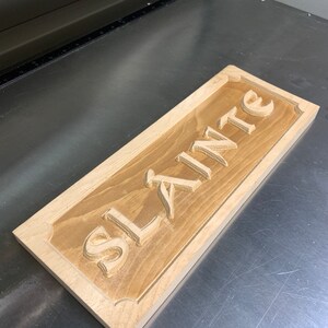 Raised Letters\pocketed Slainte Sign, Gaelic Cheers Bar Sign, Custom ...