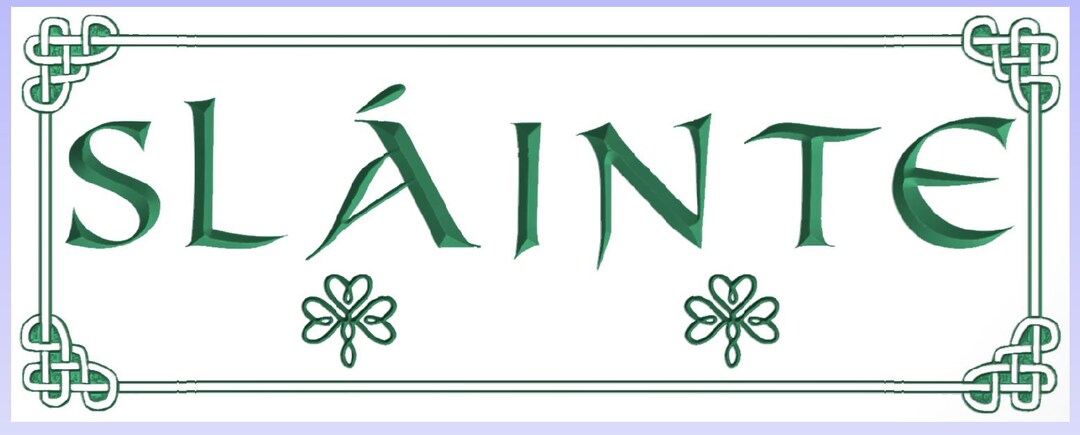 V-carved Slainte Sign, Gaelic Cheers Bar Sign, Custom and Personalized ...