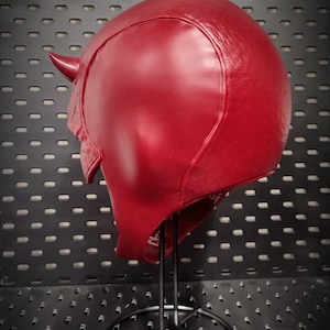 Red Devil Cowl Mask With Neck or Withouth, Cosplay Leather Texture ...