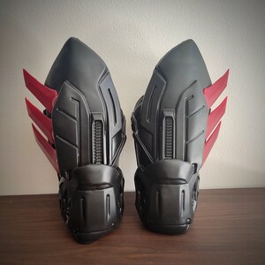 Red Warrior Gauntlet Armor Guard for Cosplay, Made With Urethane ...