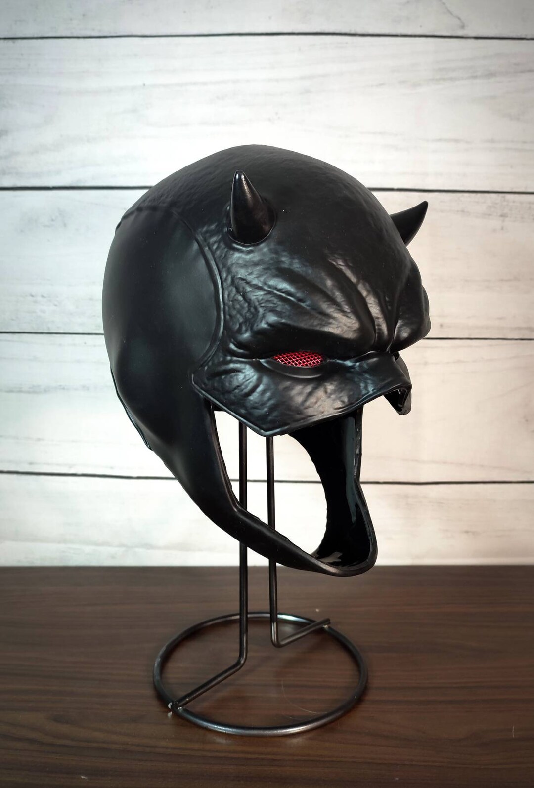 Black Devil Cowl Mask Cosplay Urethane Flexible - Etsy