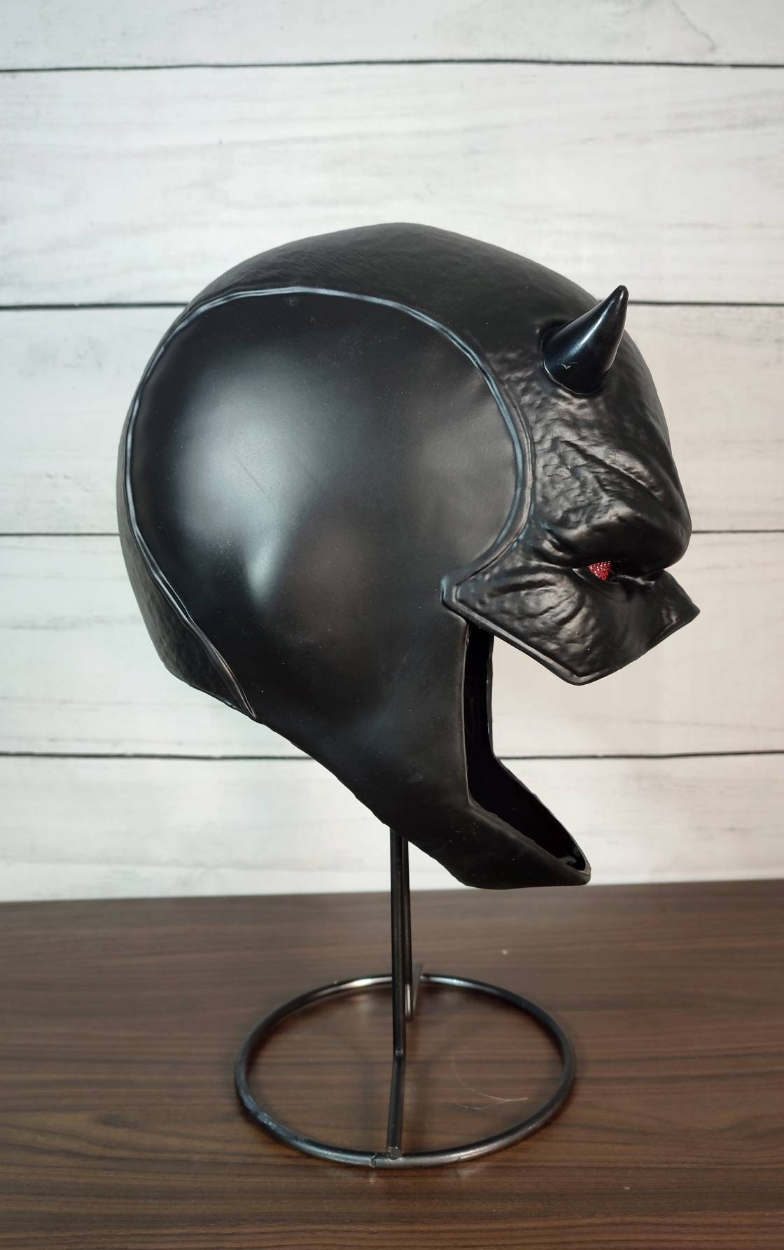 Black Devil Cowl Mask Cosplay Urethane Flexible - Etsy