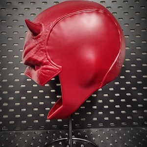 Red Devil Cowl Mask With Neck or Withouth, Cosplay Leather Texture ...