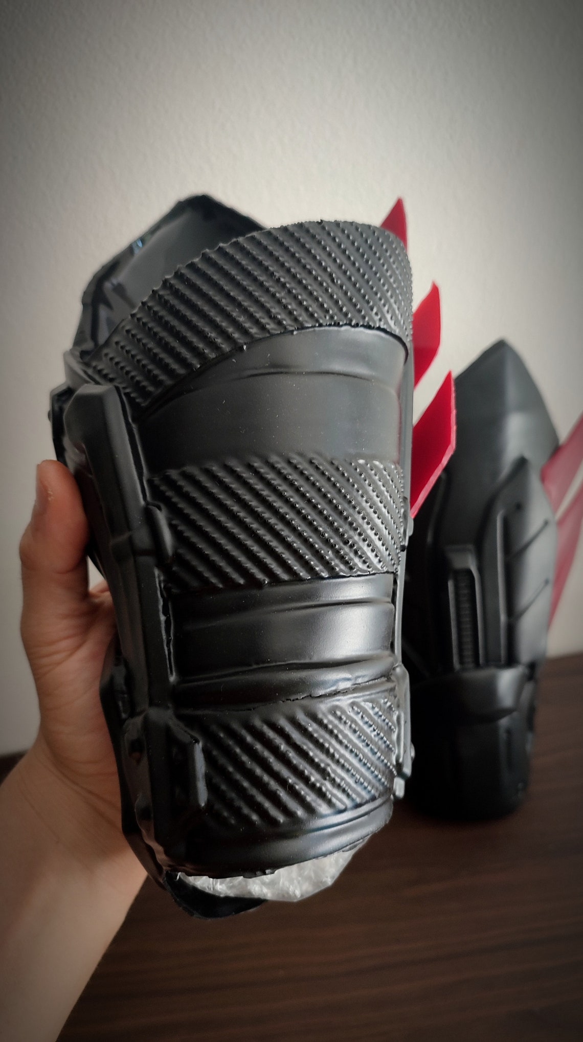 Red Warrior Gauntlet Armor Guard for Cosplay, Made With Urethane ...