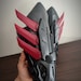 Red Warrior Gauntlet Armor Guard for Cosplay, Made With Urethane ...