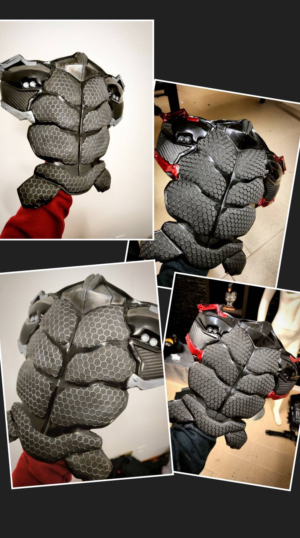 Generic Abs Armor Guard Piece Flexible, With Fabric Texture - Etsy