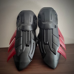 Red Warrior Gauntlet Armor Guard for Cosplay, Made With Urethane ...