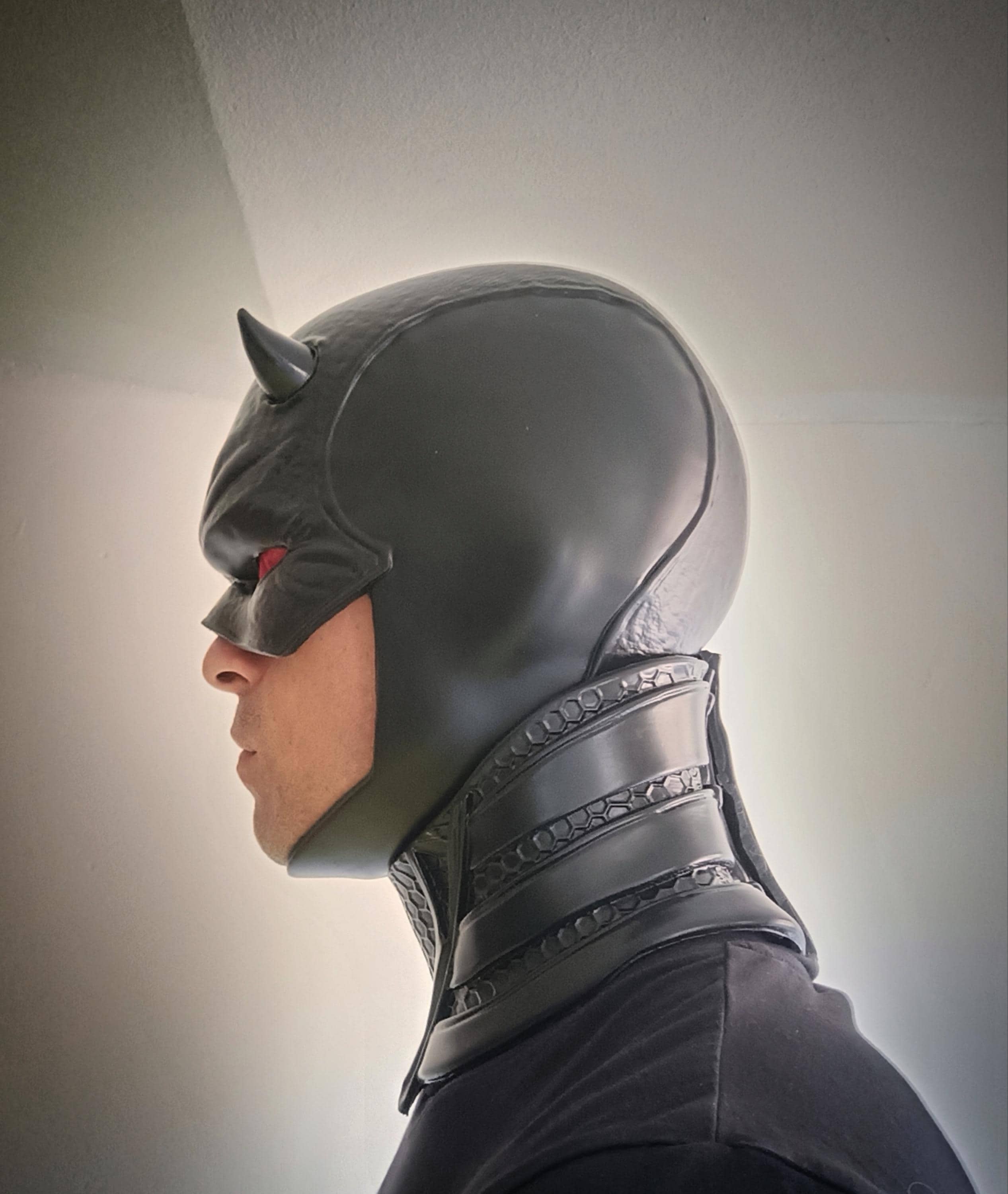 Black Devil Cowl Mask Cosplay Urethane Flexible - Etsy