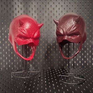Red Devil Cowl Mask With Neck or Withouth, Cosplay Leather Texture ...