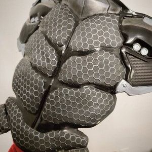 Generic Abs Armor Guard Piece Flexible, With Fabric Texture - Etsy