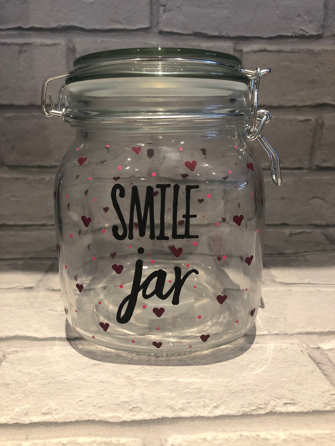 Smile Jar Positivity Jar Happy Jar Positive Thoughts Happy - Etsy