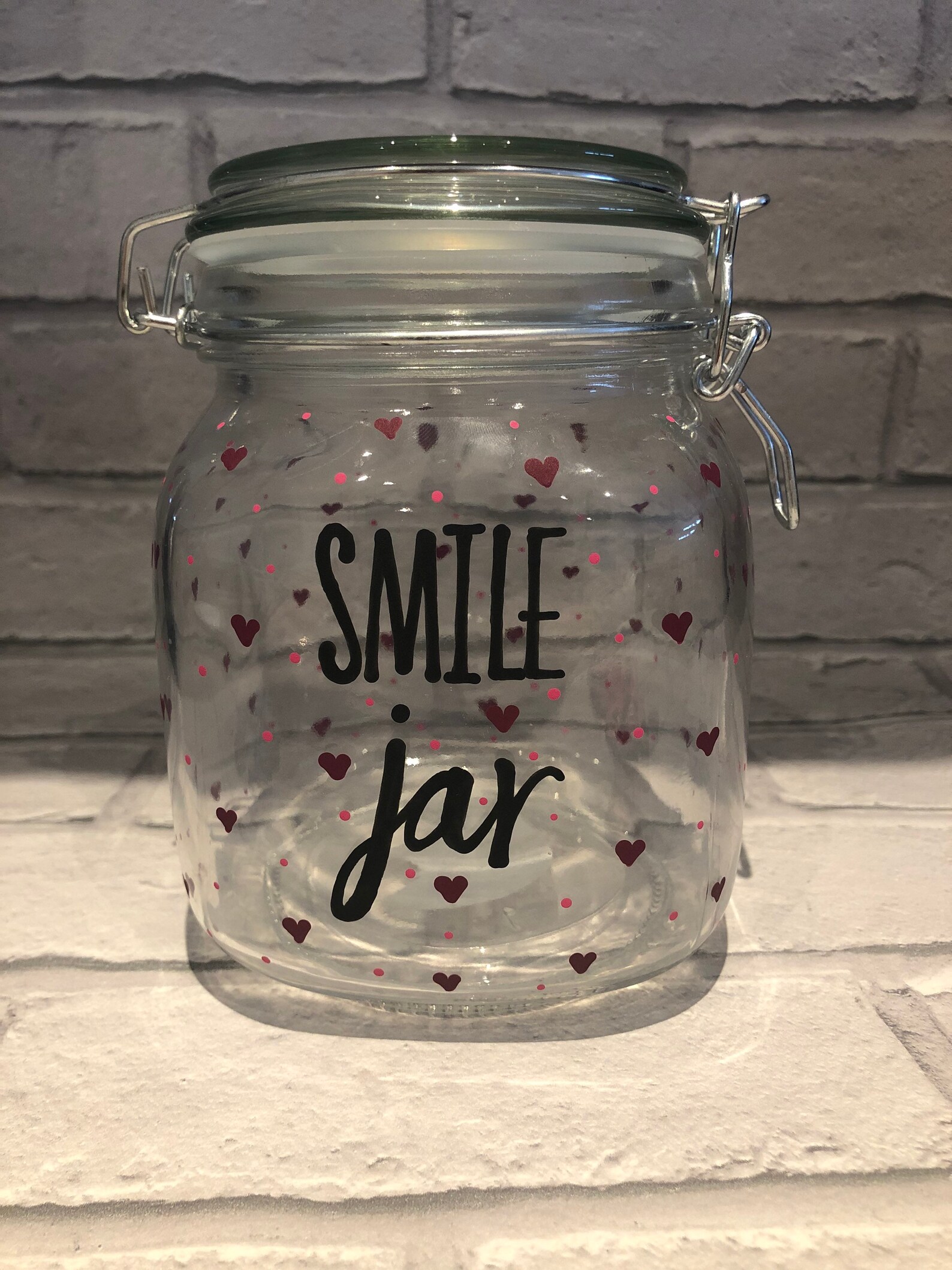 Smile Jar Positivity Jar Happy Jar Positive Thoughts Happy - Etsy