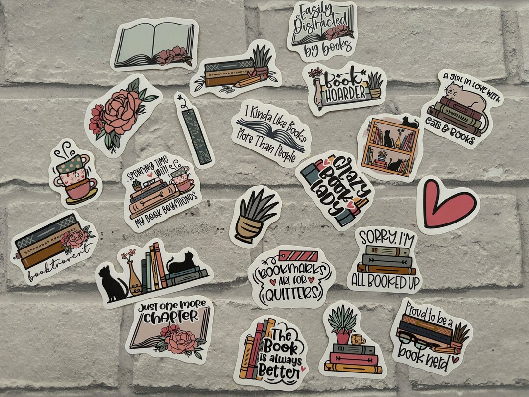Book Themed Stickers, Stickers, Kindle Stickers, Kindle Accessories ...