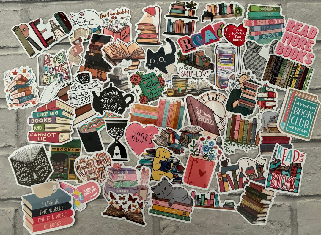 Book Themed Stickers, Stickers, Kindle Stickers, Kindle Accessories ...