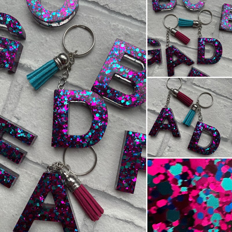 Alphabet Keychain - Etsy