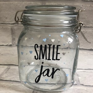 Smile Jar Positivity Jar Happy Jar Positive Thoughts Happy - Etsy
