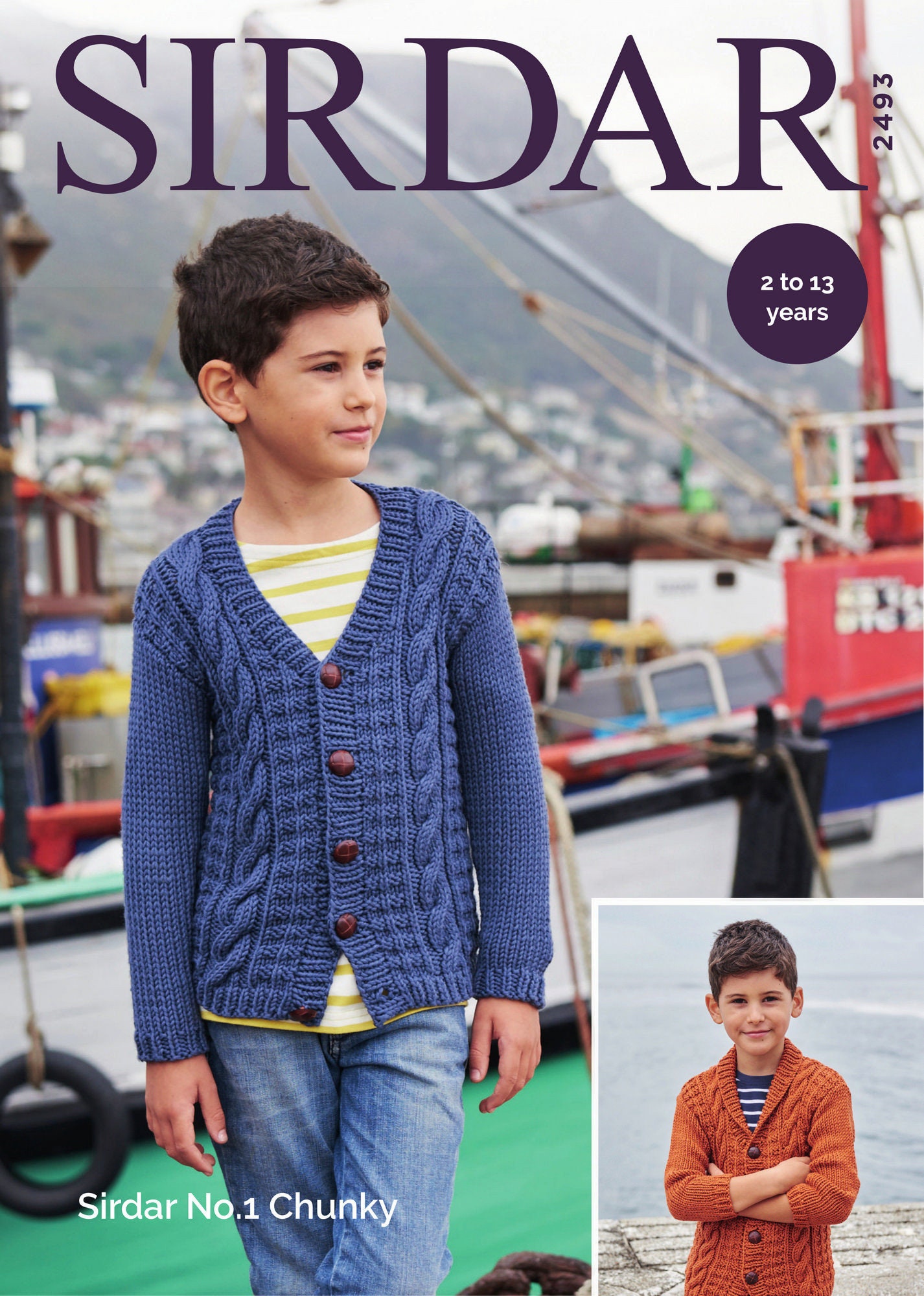 Sirdar 2493 Knitting Pattern. Cardigans in Sirdar No.1 Chunky. | Etsy