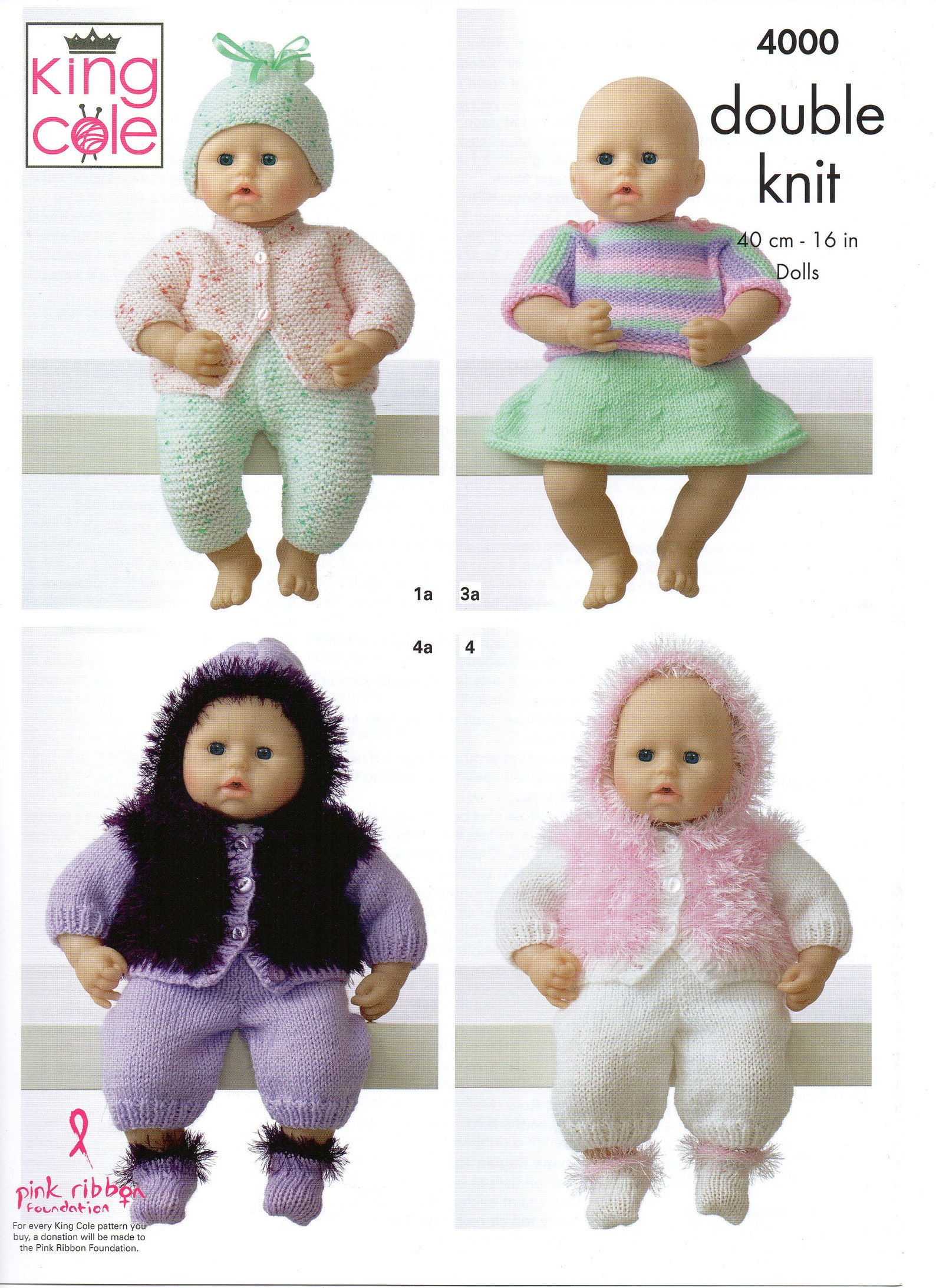 King Cole 4000 Knitting Pattern for Dolls Clothes in Various | Etsy