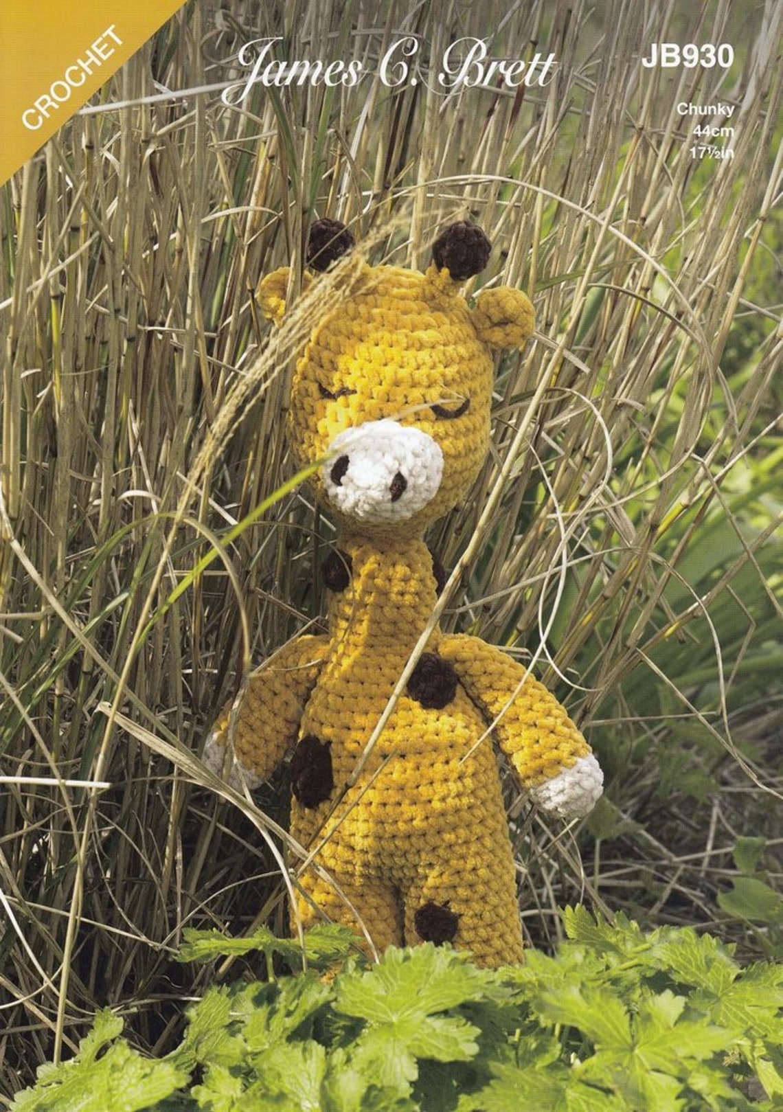 George Giraffe Crochet Toy Pattern in Flutterby Chunky , James C. Brett ...