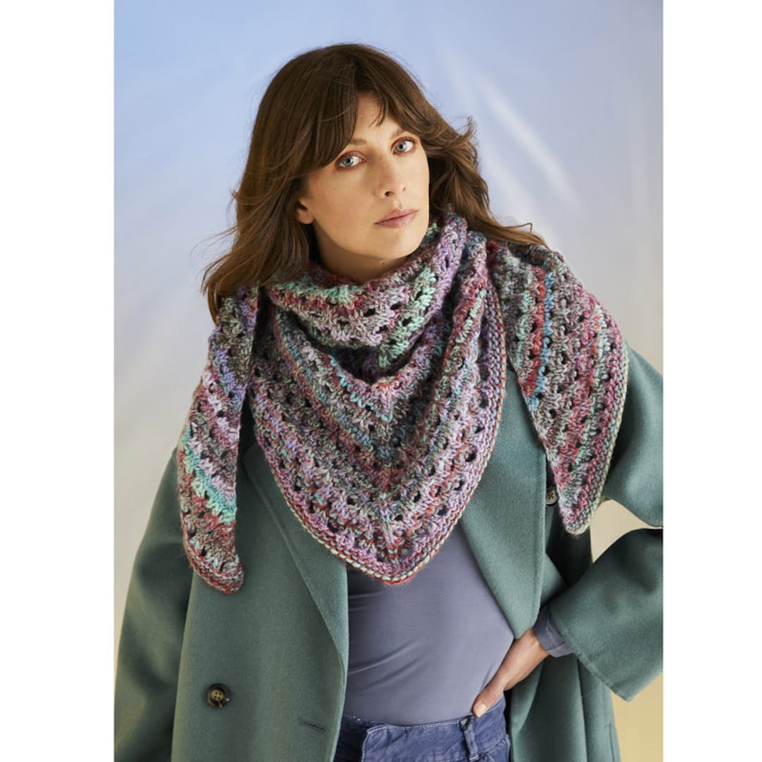 Sea Shells Shawl Knitting Pattern in Sirdar Jewelspun With - Etsy