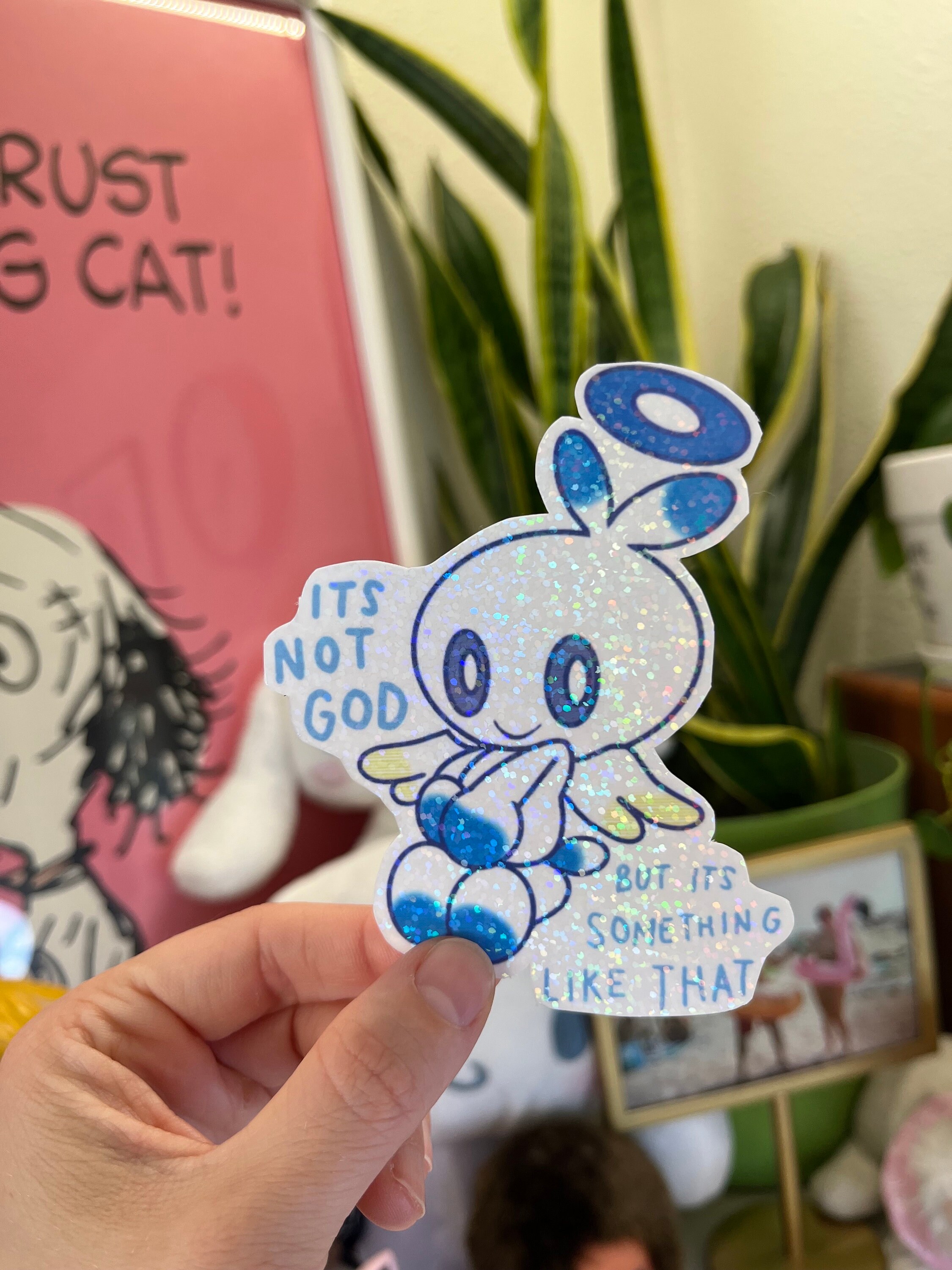 Its Not God Sticker, Cute Sticker, Handmade, Original Artwork - Etsy