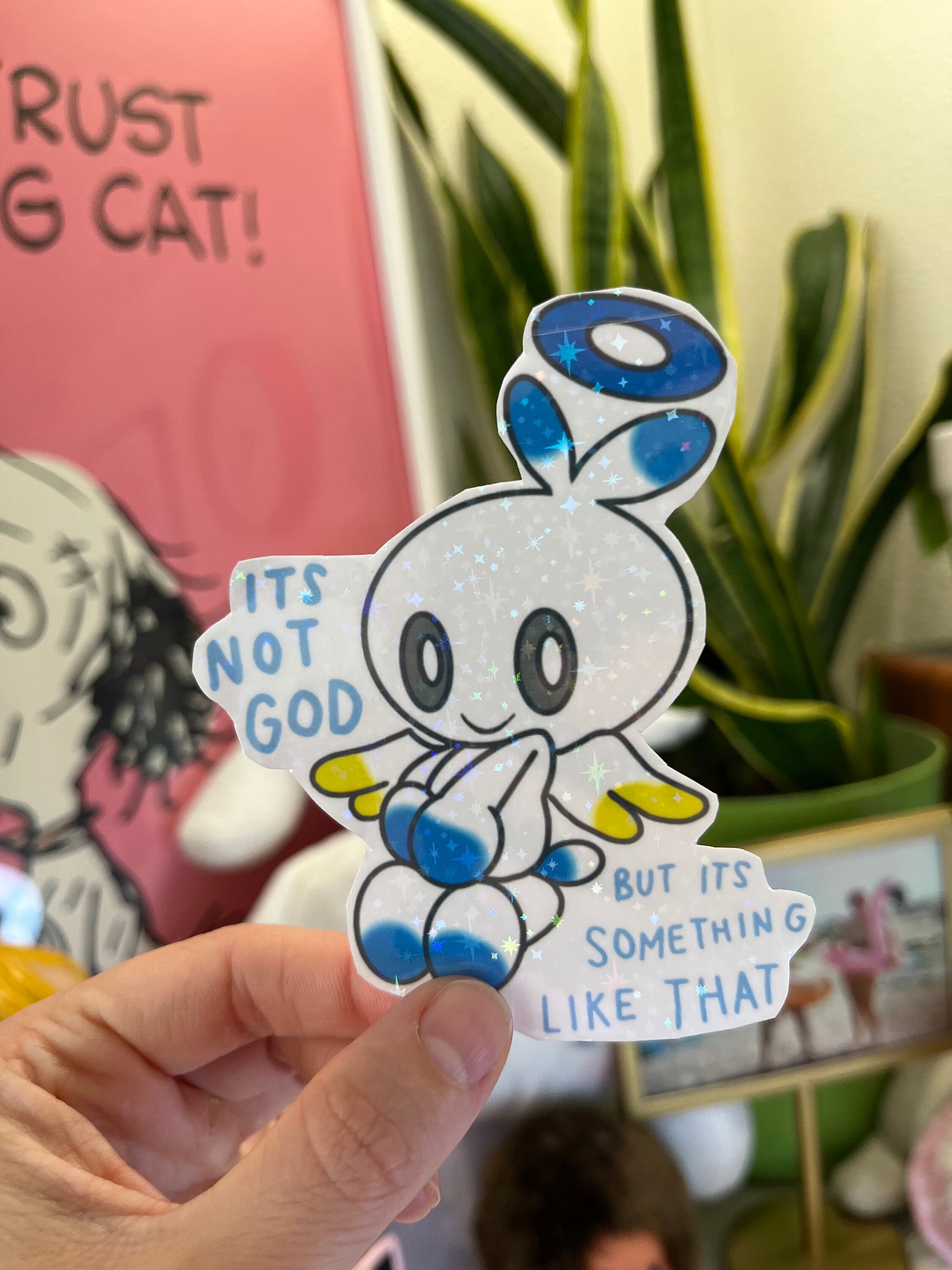Its Not God Sticker, Cute Sticker, Handmade, Original Artwork - Etsy