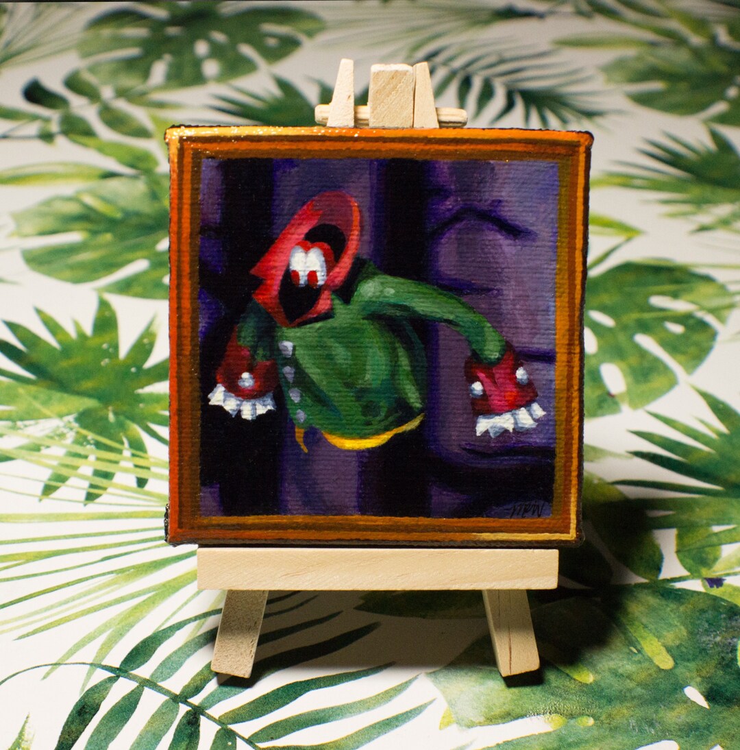 Kloak - Donkey Kong Video Game Mini Acrylic Painting - 3x3” - Etsy