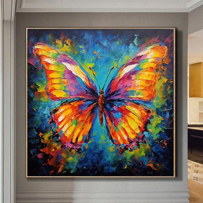Textured Art Butterfly - Etsy