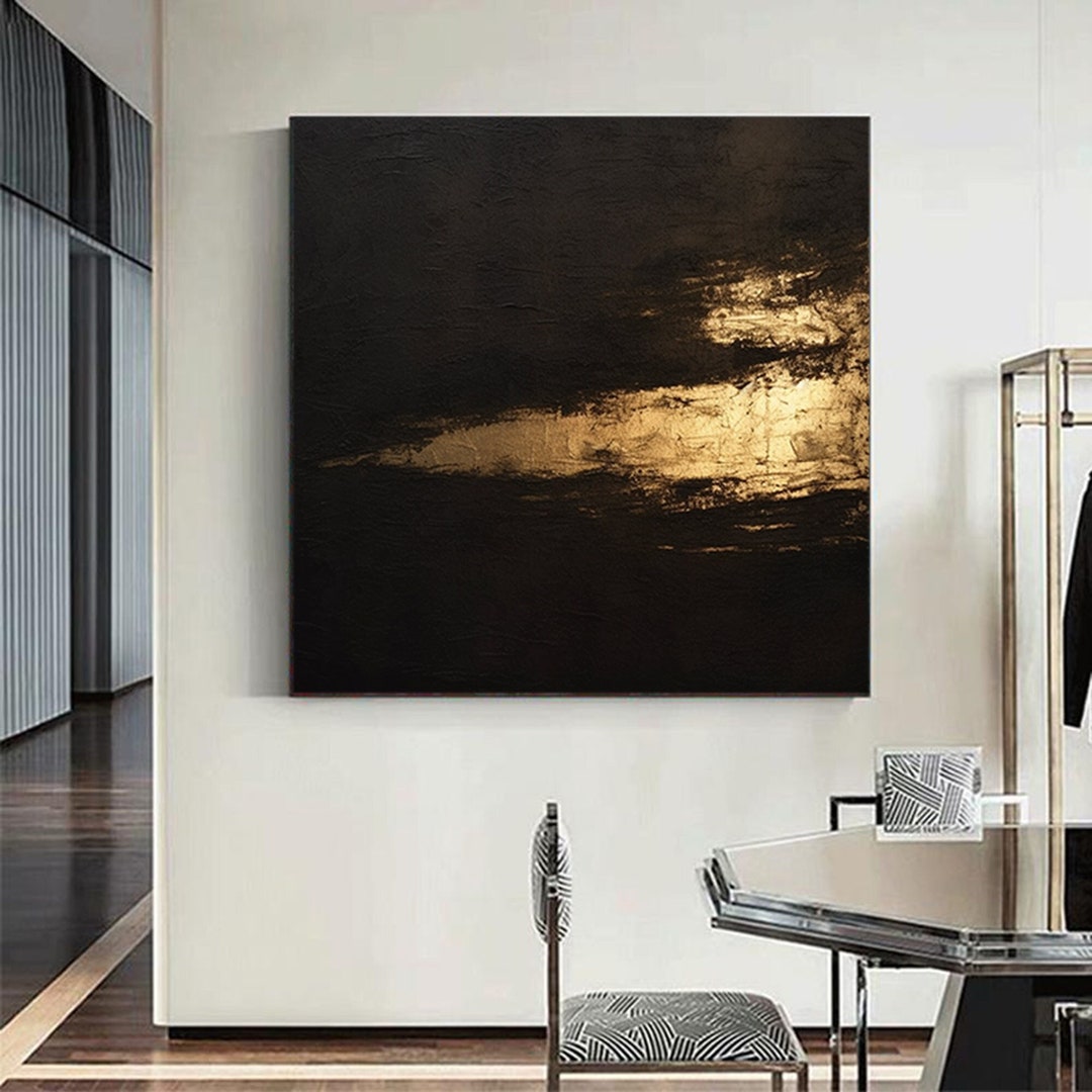 Original Very Black Painting Extra Large Black Painting Extra Black ...
