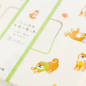 Traveling Shiba-dog Writing Letter Set / Mino Washi / Japanese ...