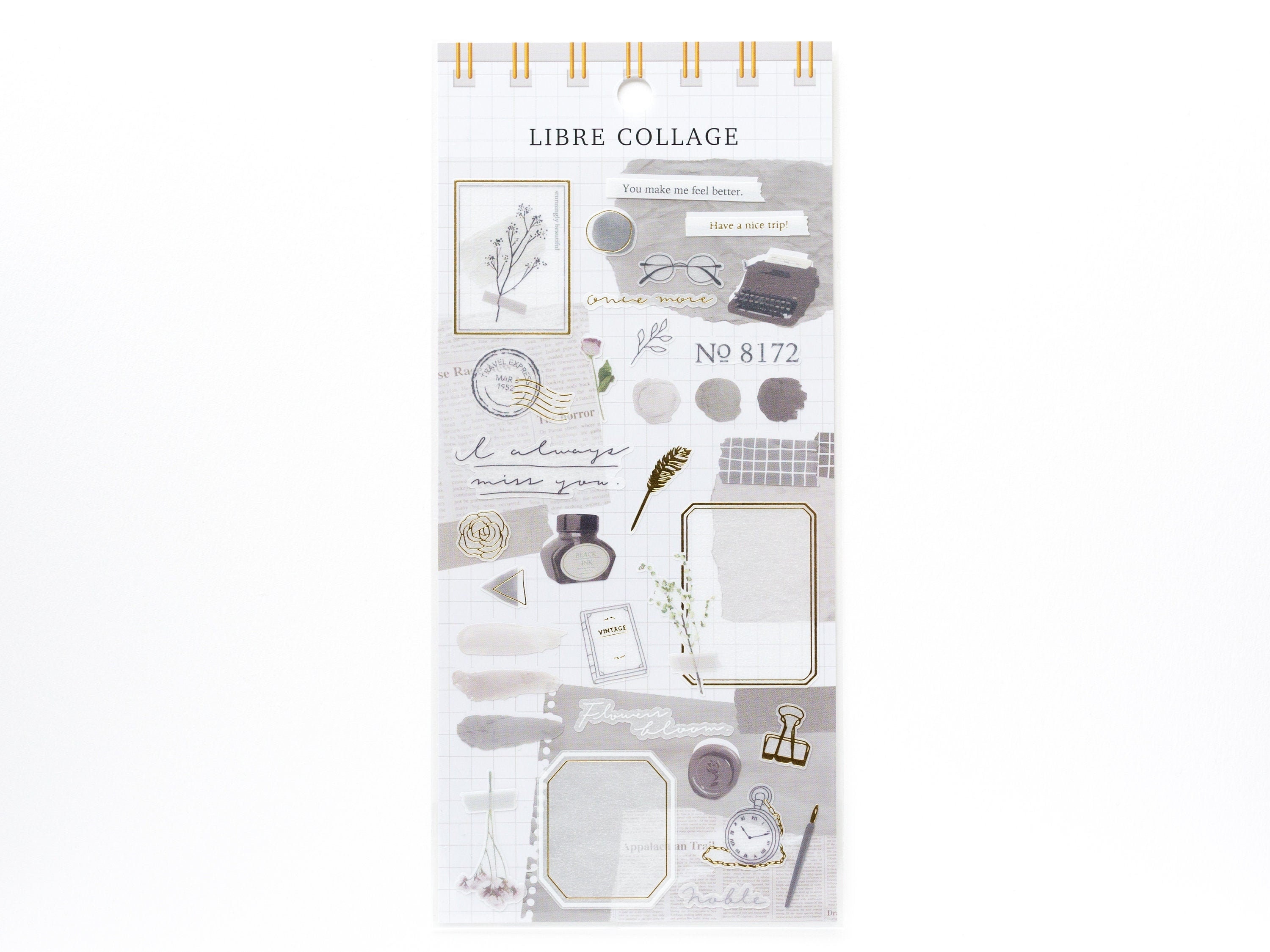 Mind Wave Sticker / LIBRE COLLAGE -glay- / Translucent Tracing Sticker ...
