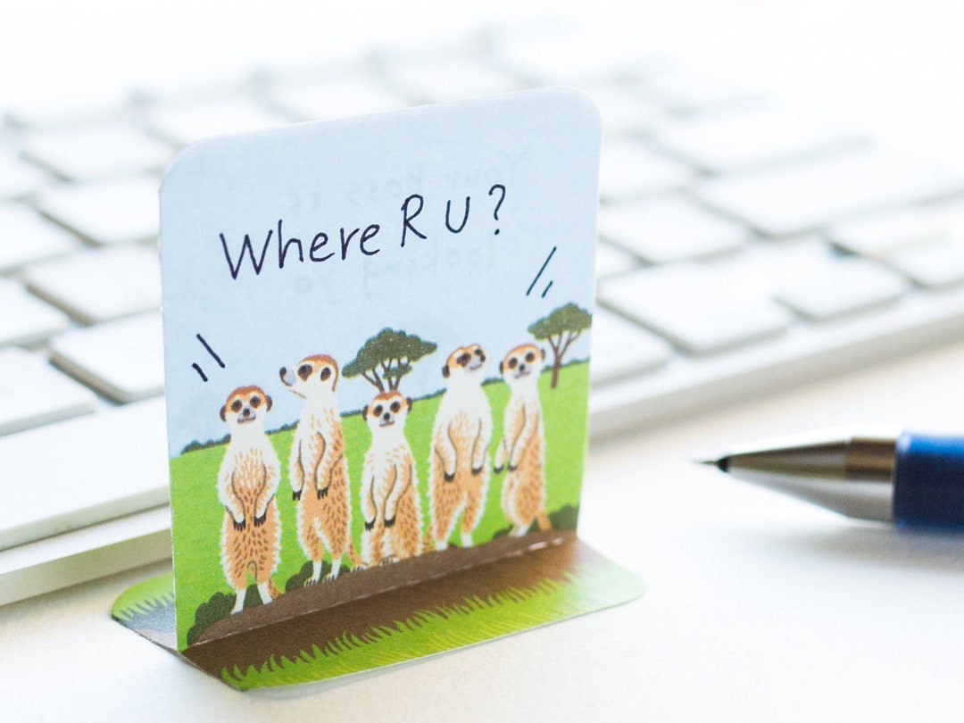 Standing Sticky Notes meerkat - Etsy