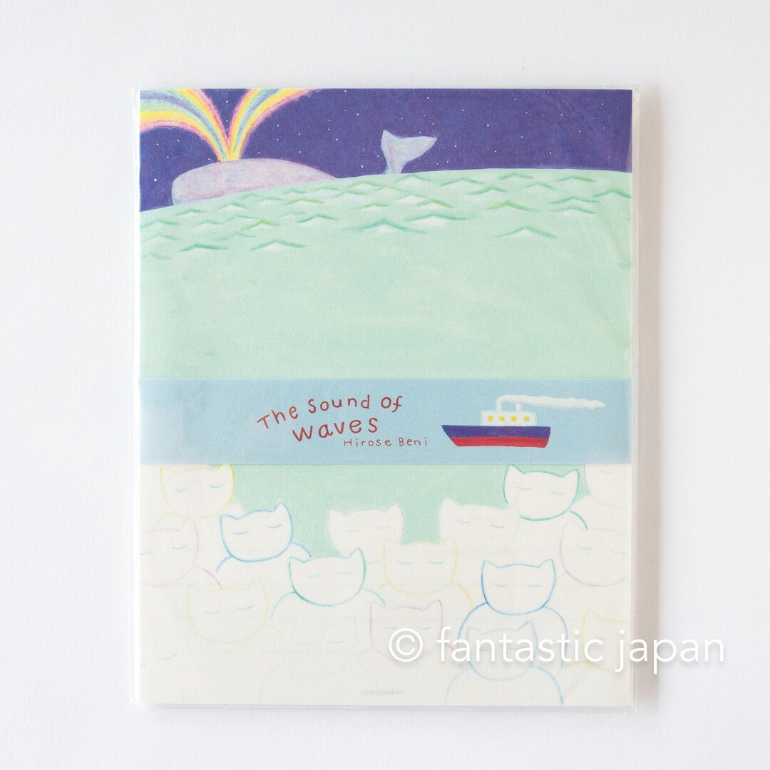 Japanese Letter Set the Sound of Waves by Hirose Beni / Cozyca Products ...