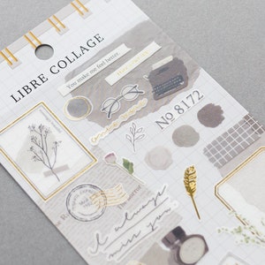 Mind Wave Sticker / LIBRE COLLAGE -glay- / Translucent Tracing Sticker ...