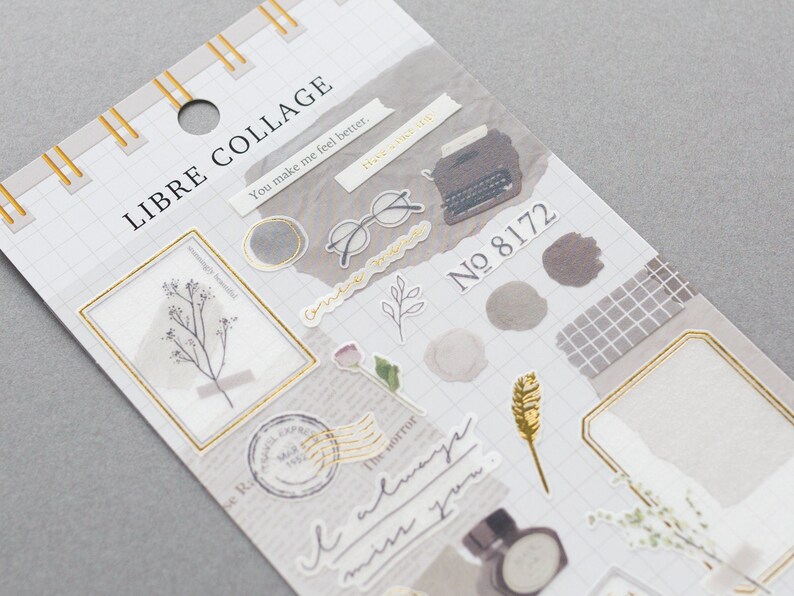 Mind Wave Sticker / LIBRE COLLAGE -glay- / Translucent Tracing Sticker ...