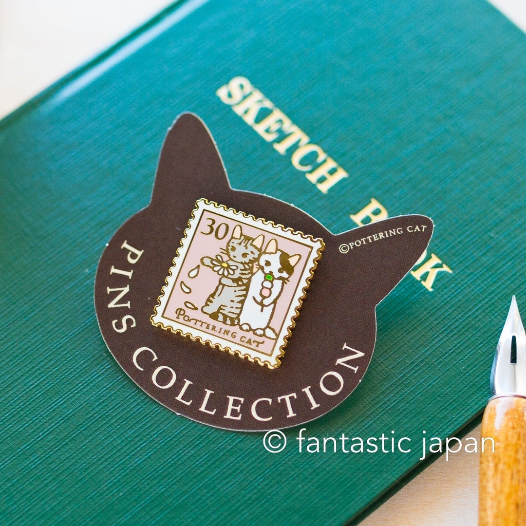 Pottering Cat Hard Enamel Pin -flower Fortune-telling- - Etsy