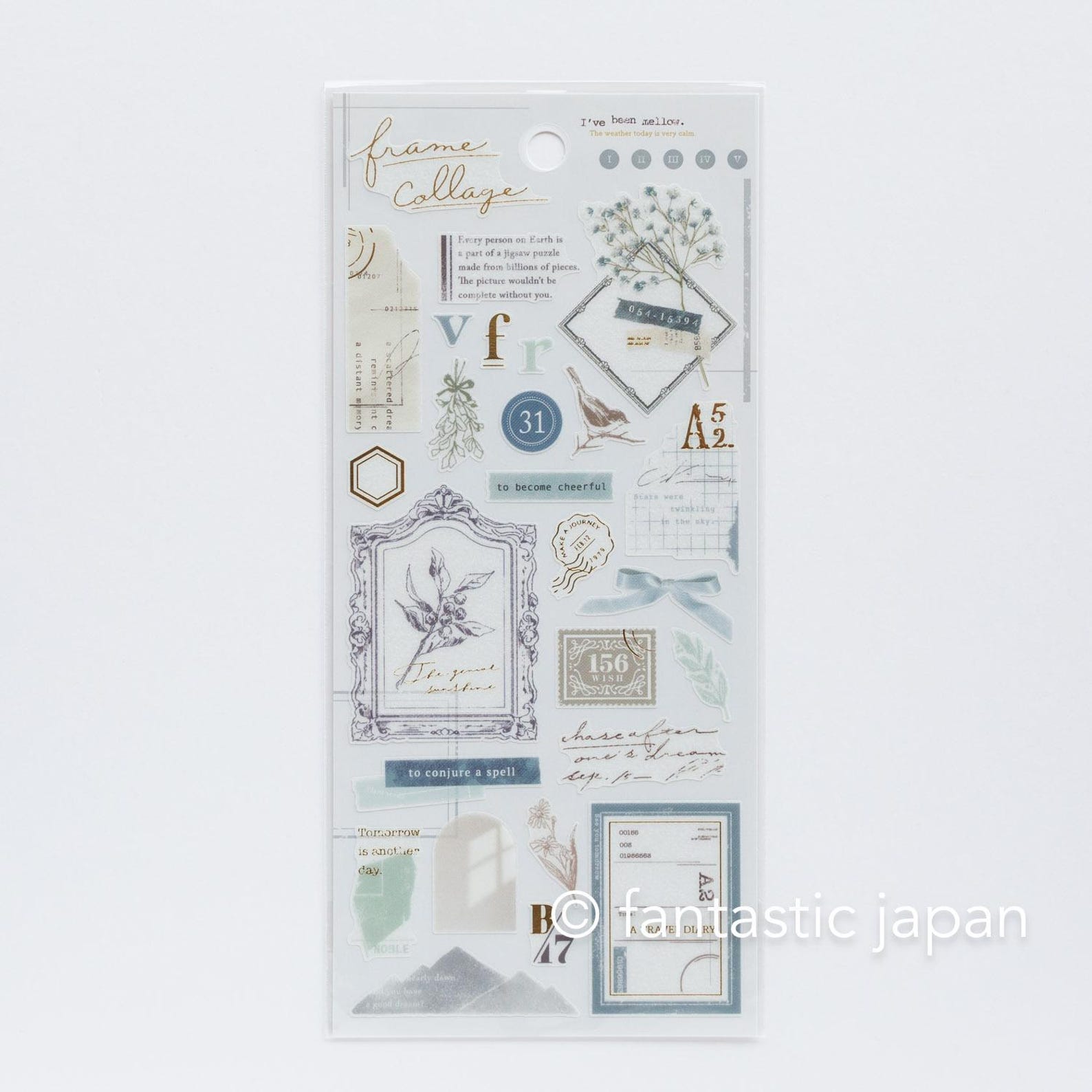 Sticker / Frame Collage -blue- - Etsy