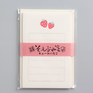 Japanese Washi Mini Writing Letter Set strawberry / Soebumisen ...