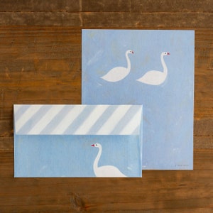 Japanese Letter Writing Set -swan in February- by Subikiawa / Cozyca ...