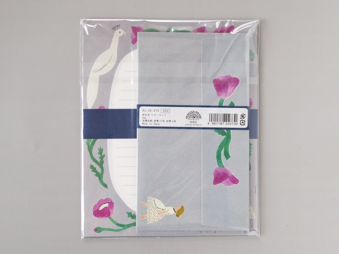 Japanese Writing Letter Set day by Yuka Hiiragi/ Mino Washi - Etsy