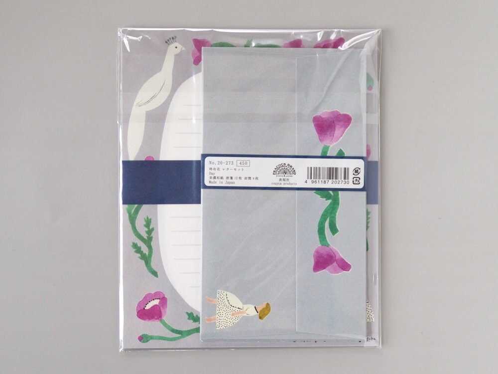 Japanese Writing Letter Set day by Yuka Hiiragi/ Mino Washi - Etsy