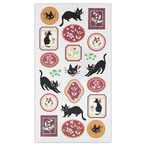 Washi Sticker / WANOWA -black Cat- - Etsy