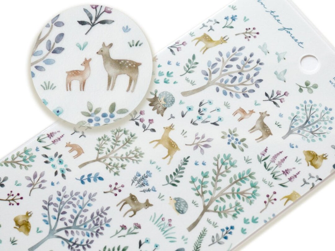 Mind Wave Sticker / in the Forest -deer- / - Etsy