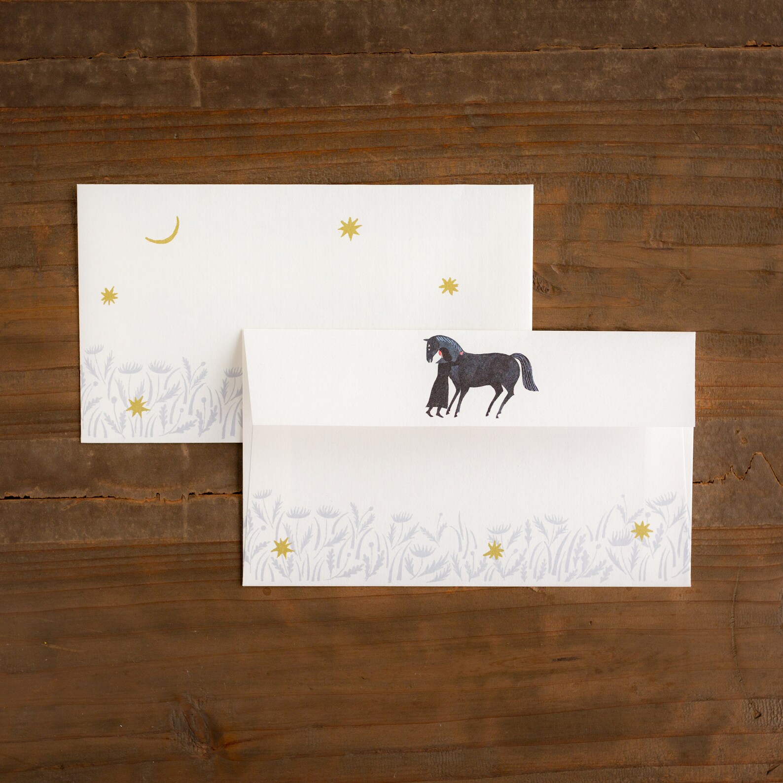Japanese Letter Writing Set flower Garden by Nishi-shuku/ - Etsy