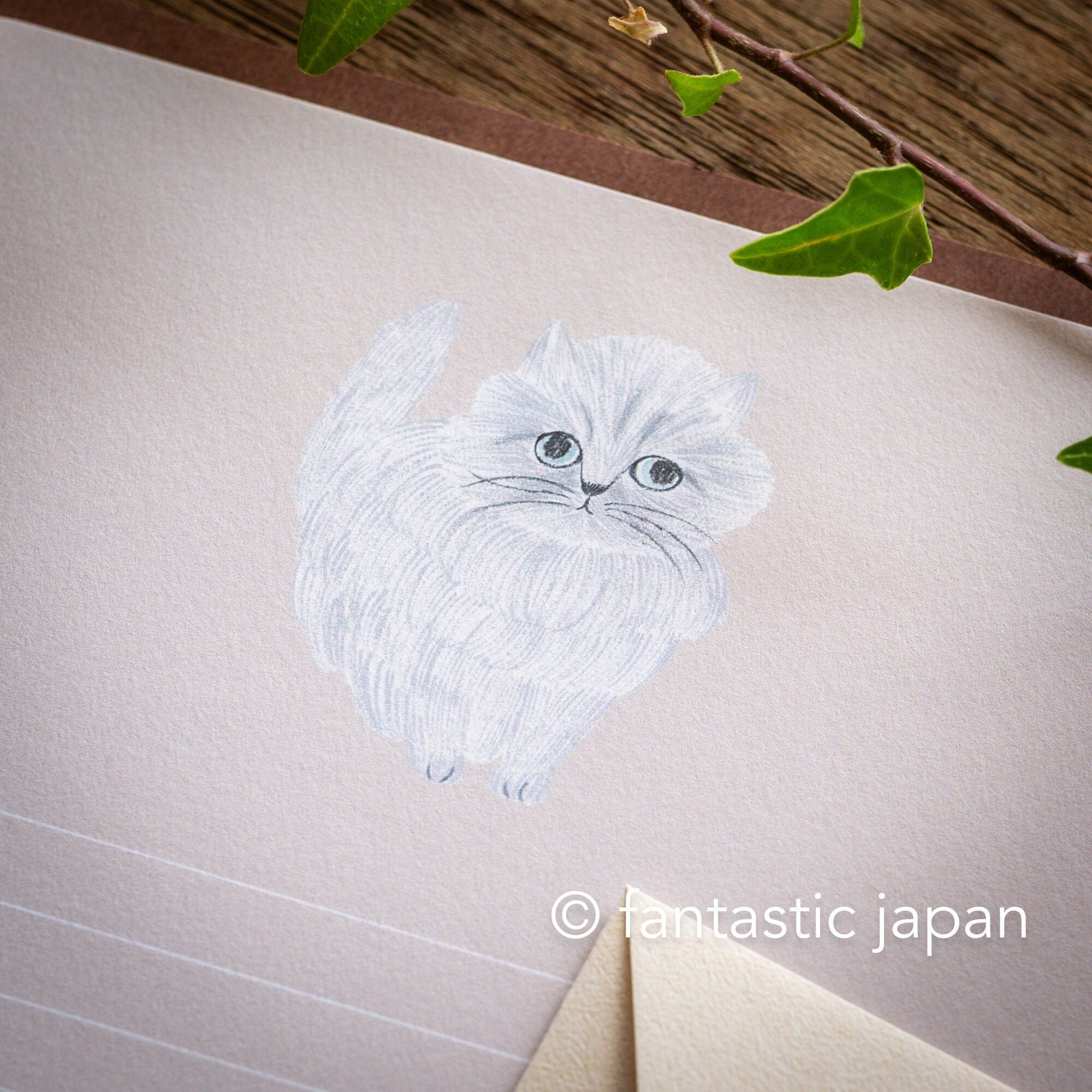 Miyuki Matsuo Letter Writing Set / Cat -minette- - Etsy