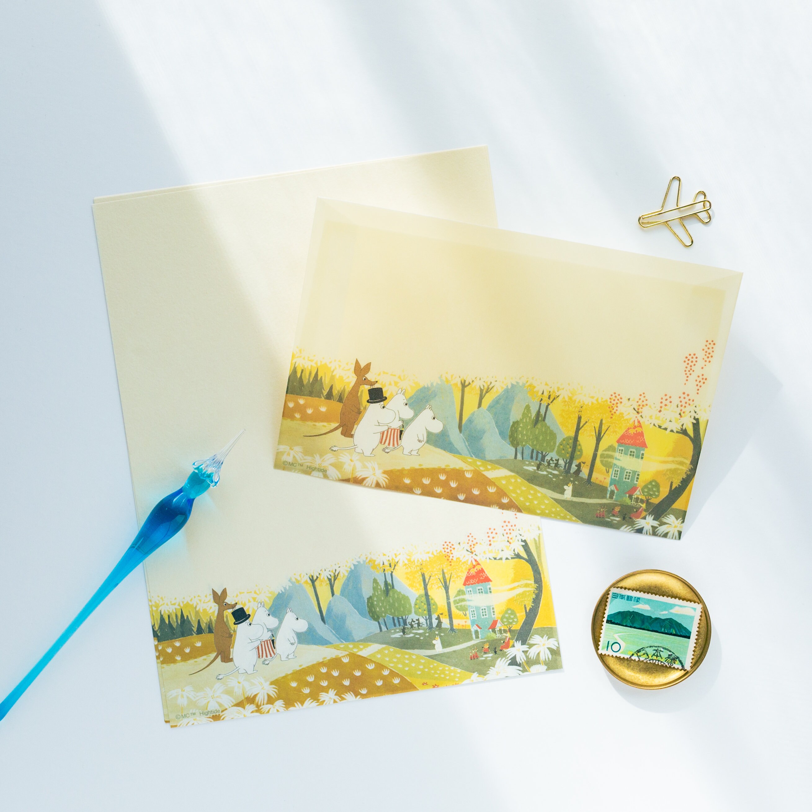 MOOMIN Translucent Letter Set moomin Valley / Tracing Paper - Etsy