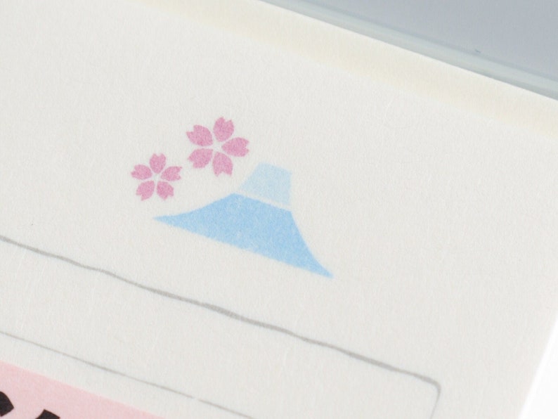 Japanese Washi Mini Letter Set -mount Fuji- / Sakura / FURUKAWA SHIKO ...