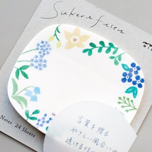 MIDORI Semi-translucent Sticky Notes -wild Flowersh- / Designphil ...