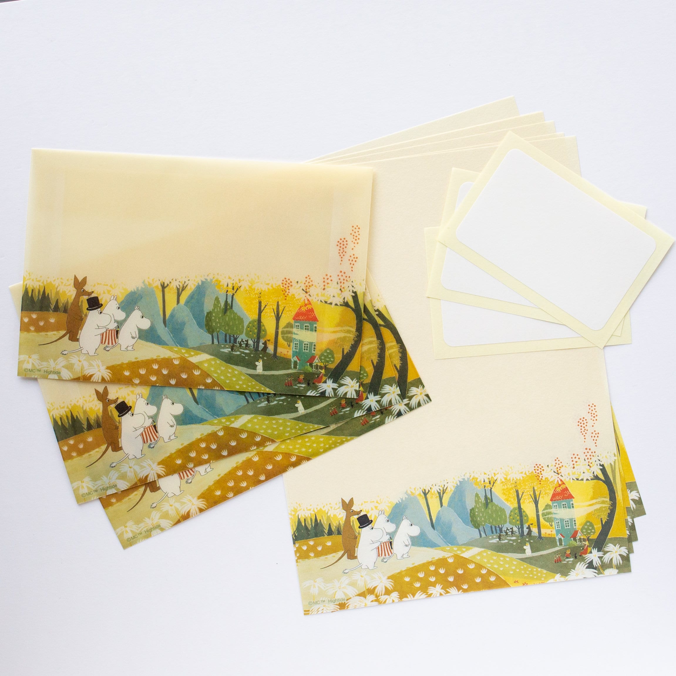 MOOMIN Translucent Letter Set moomin Valley / Tracing Paper - Etsy