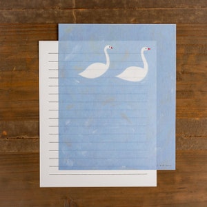 Japanese Letter Writing Set -swan in February- by Subikiawa / Cozyca ...